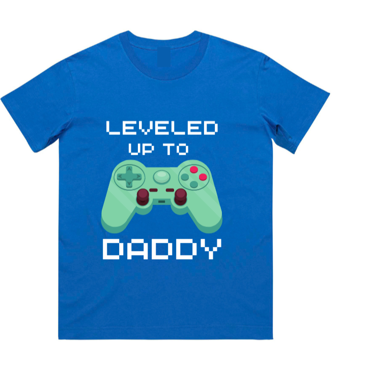 MLW By Design - Matching Video Game Dad Tee | Blue (CLEARANCE) – My Little Wardrobe