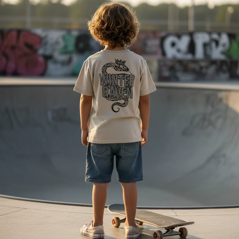 Winter and Raven - Crowned Coil Tee – My Little Wardrobe
