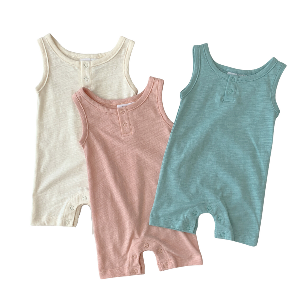 MLW By Design - Textured Cotton Summer Rompers | 3 Colours | LIMITED E ...