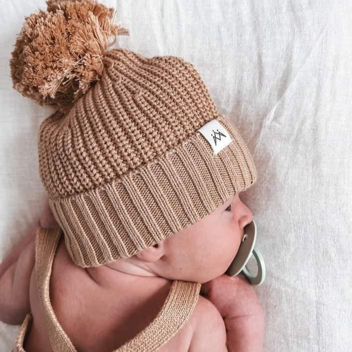 3 Little Crowns - Textured Knit Beanie | Coco – My Little Wardrobe