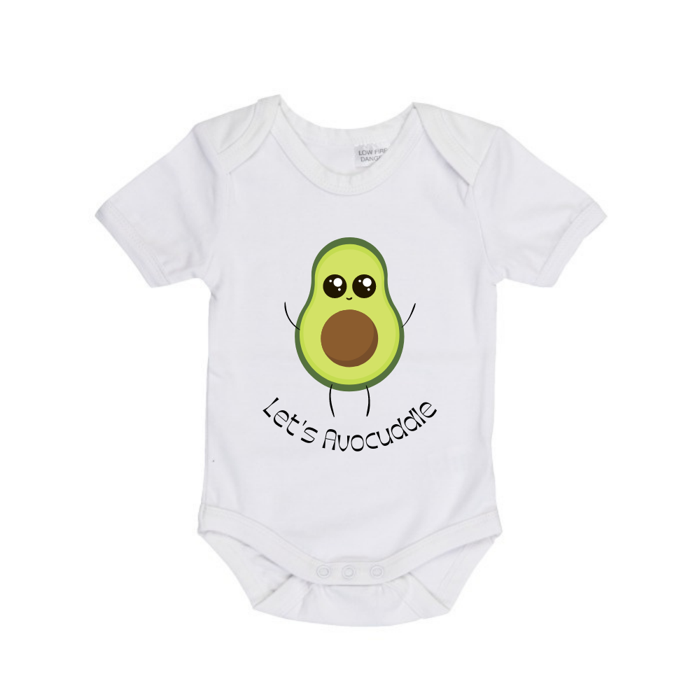 MLW By Design - Let's Avocuddle Bodysuit | White – My Little Wardrobe